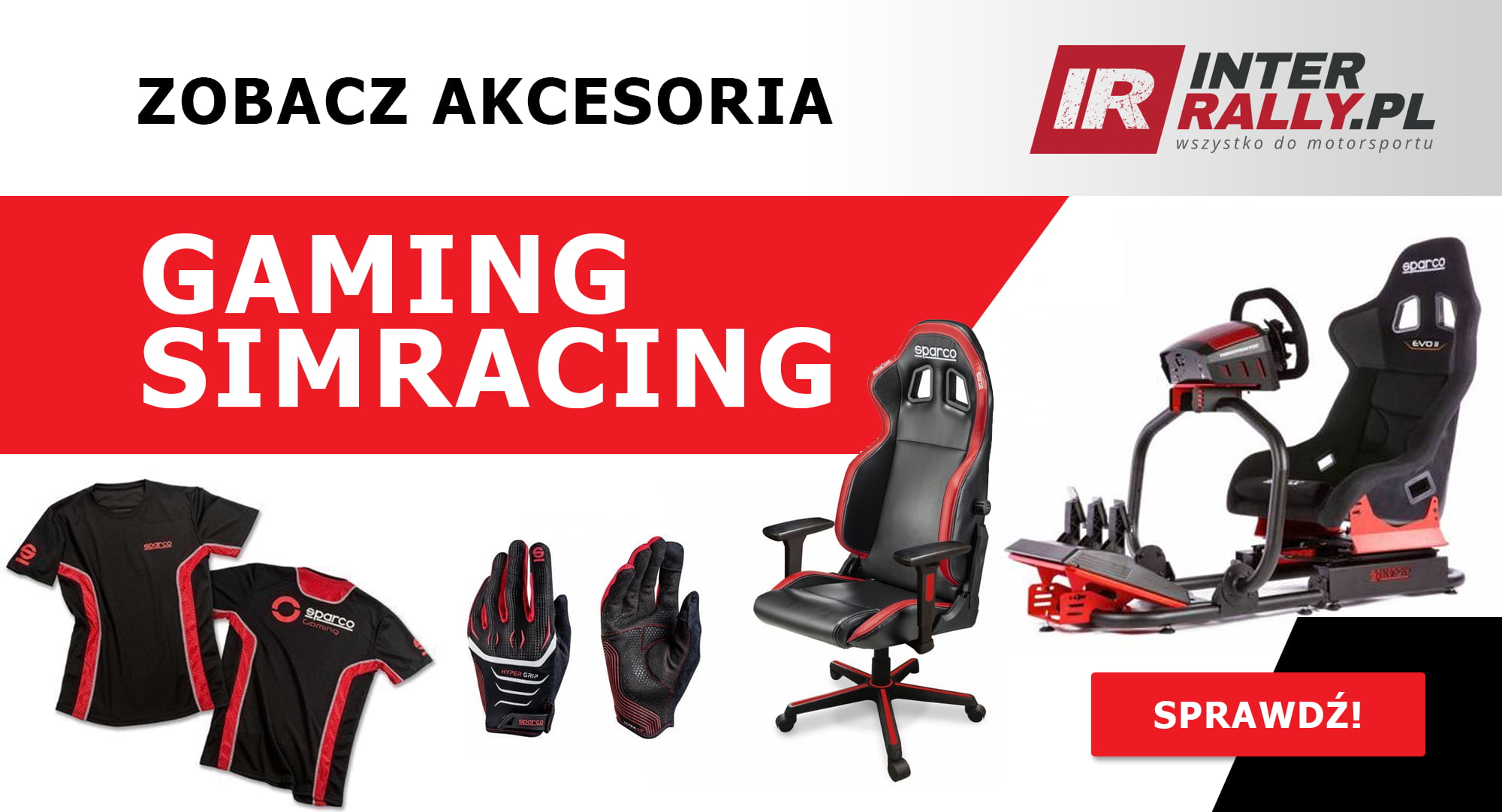 Sklep Rajdowy Inter Rally Shop: Akcesoria Rajdowe Sparco Motorsport